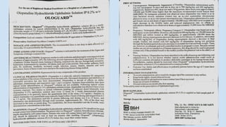 PATIENT Package Insert of given drug.pptx