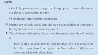 PATIENT Package Insert of given drug.pptx