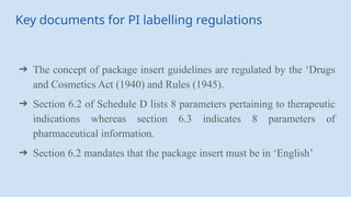 PATIENT Package Insert of given drug.pptx