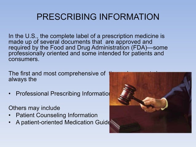 Prescribing information & Package insert (Please Comment before ...