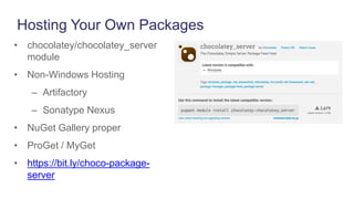 Package Management on Windows with Chocolatey | PPTX