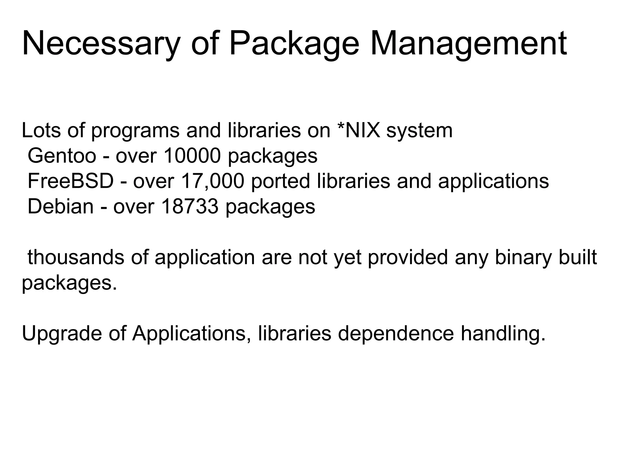 Package Management Systems on GNU/Linux | PPTX