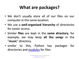 package module in the python environement.pptx