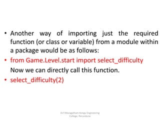 package module in the python environement.pptx