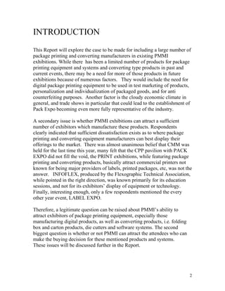 Package printing and converting report | DOC