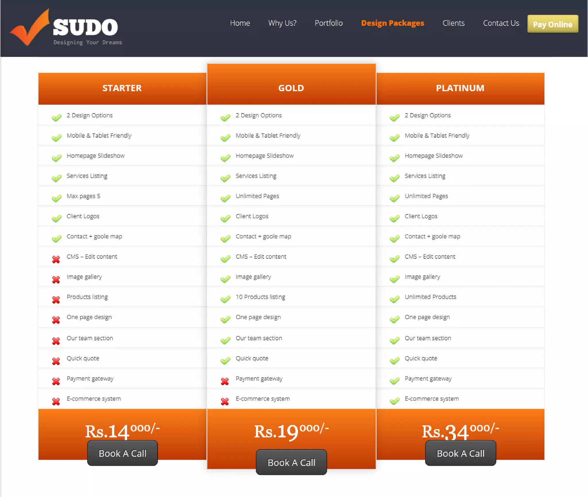WEBSITE DESIGNING PACKAGES | PPT