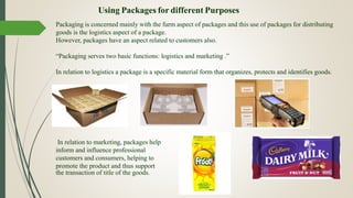 The core role of Packages in a Logistics Network | PPT