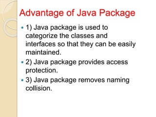 Packages | PPTX | Programming Languages | Computing