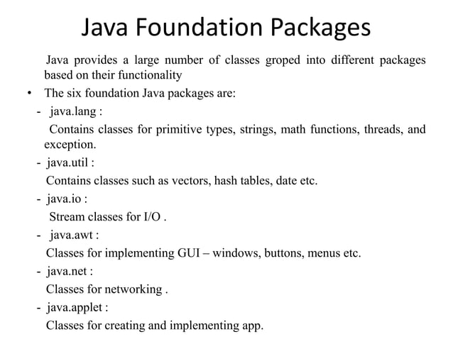 packages unit 5 .ppt