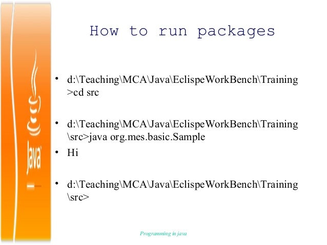 Packages And Interfaces 