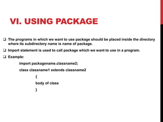 Packages and interfaces | PPT