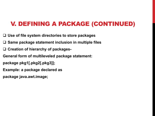 Packages and interfaces | PPT