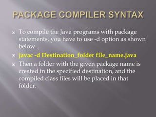Packages and interfaces | PPTX