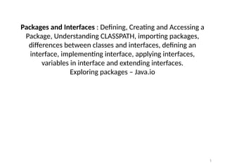 Comprehensive Guide to Java Packages and Interfaces: Definition ...