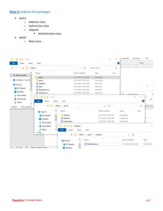 Packages and Subpackages in Java | PDF