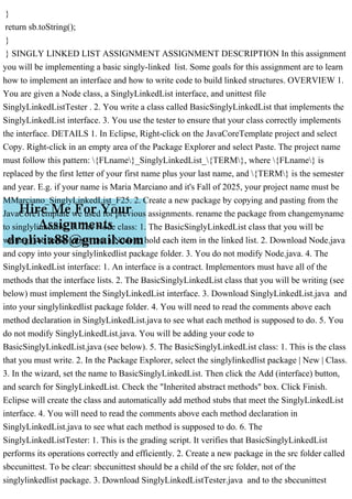 package singlylinkedlist; public class Node { public String valu.pdf | Databases | Computer ...