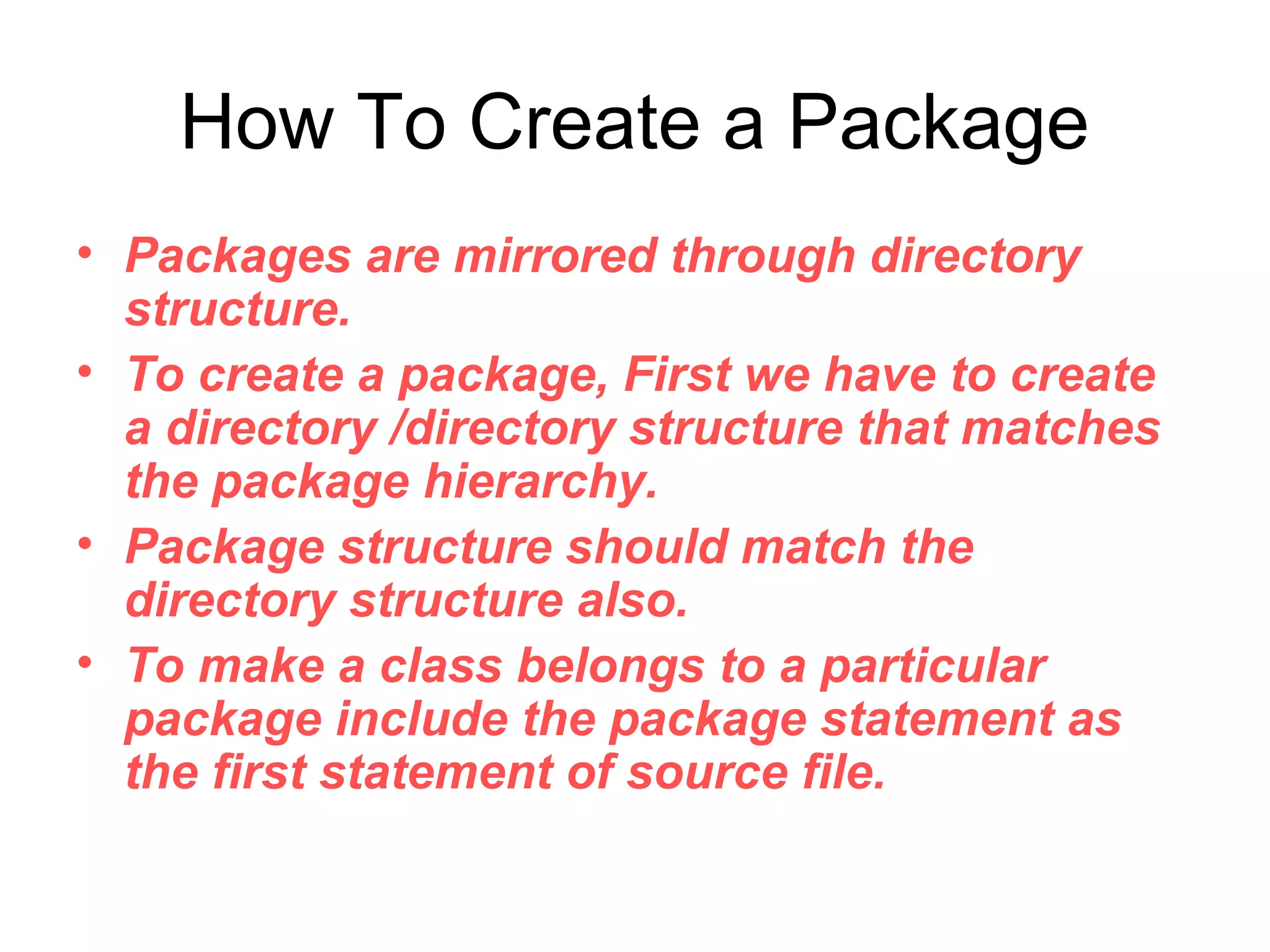 Packages in java | PPT
