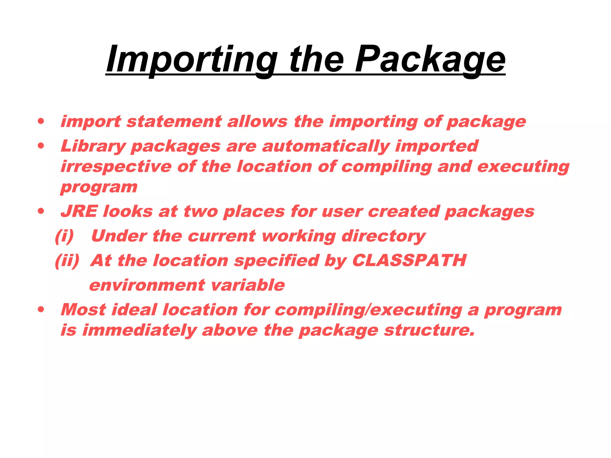 Packages in java | PPT