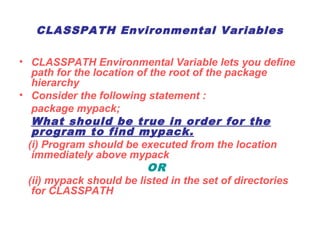Packages in java | PPT