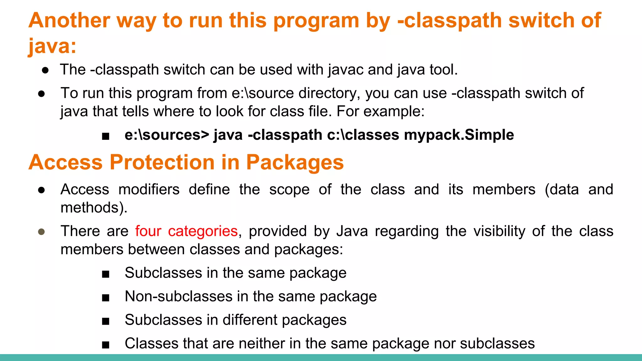 Packages in java | PPTX