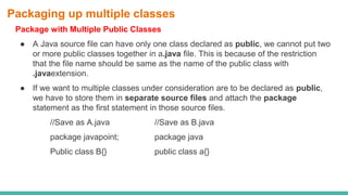 Packages in java | PPTX