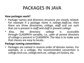 Packages in java | PPT