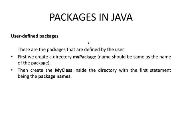Packages in java | PPT