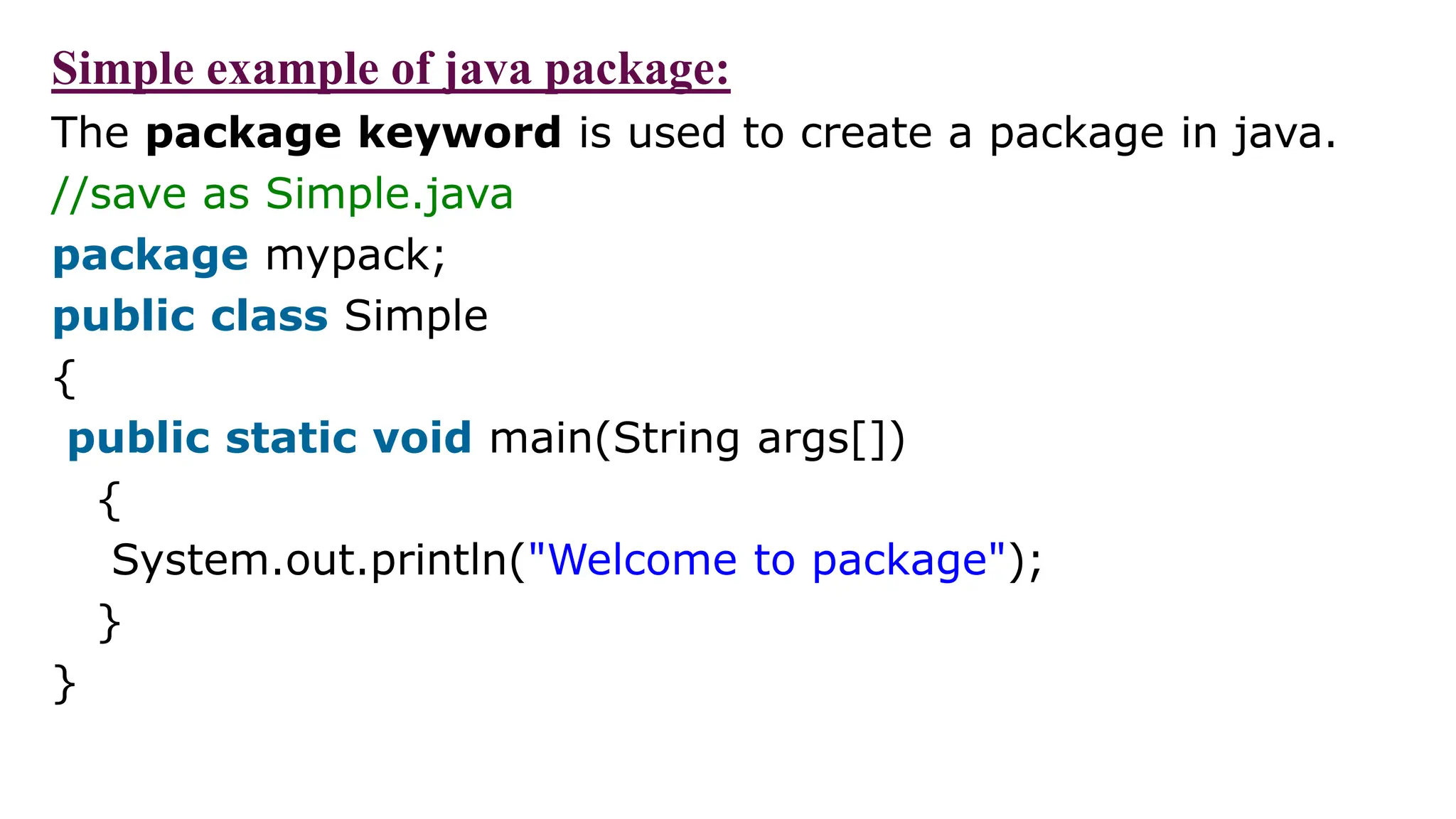 THE PACKAGES CONCEPT IN JAVA PROGRAMMING.pptx | Programming Languages | Computing