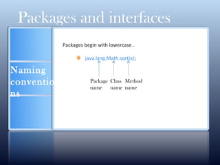 Packages,interfaces and exceptions | PPT