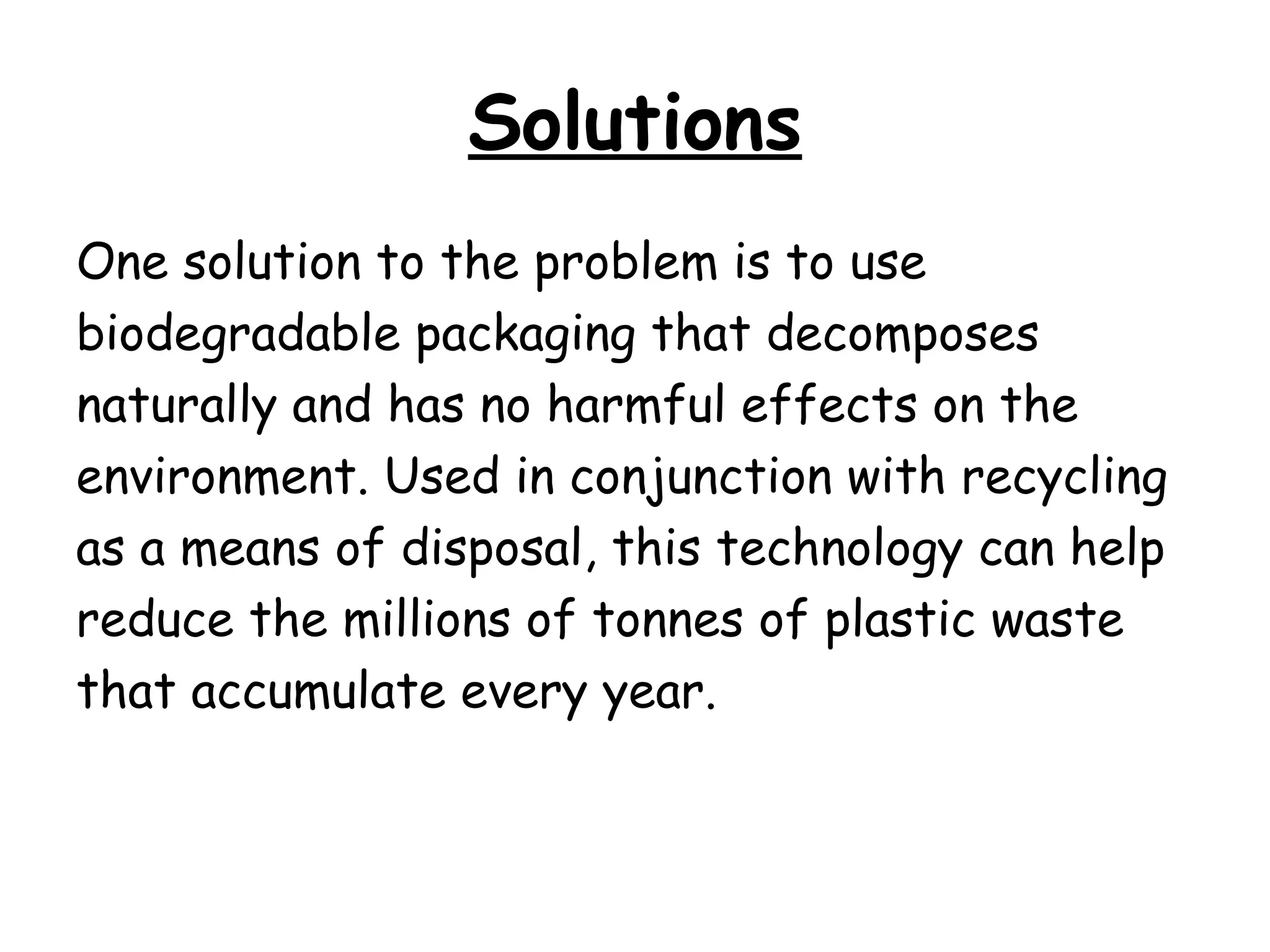 Biodegradable Packaging | PPT