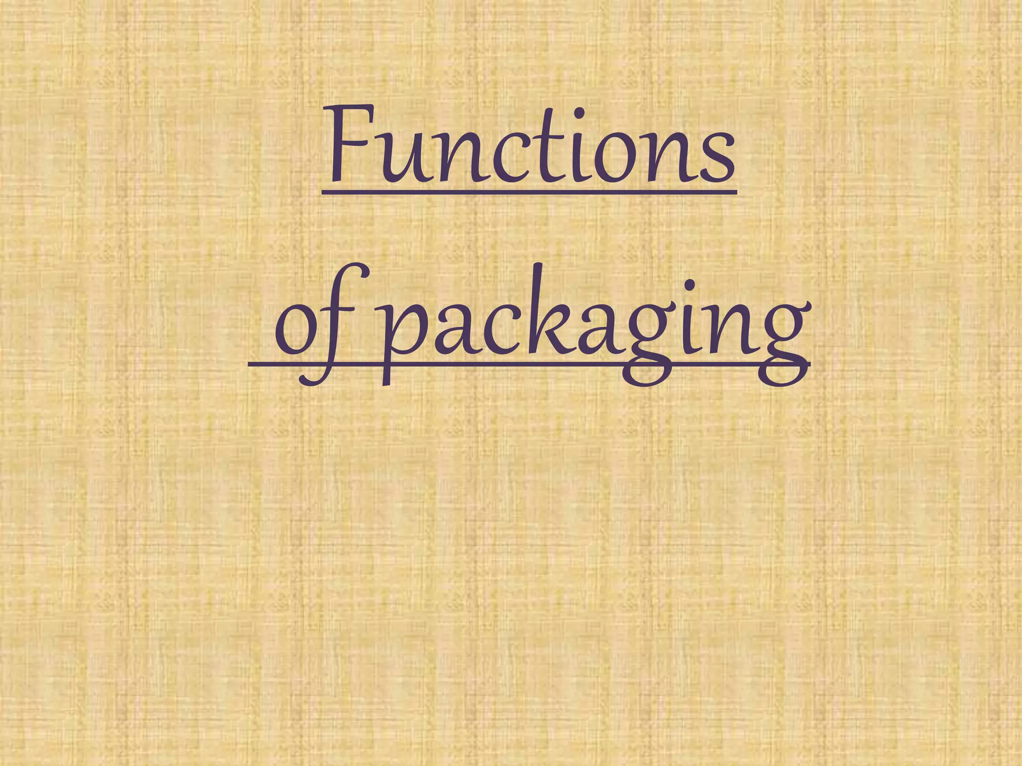 Packaging project | PPTX