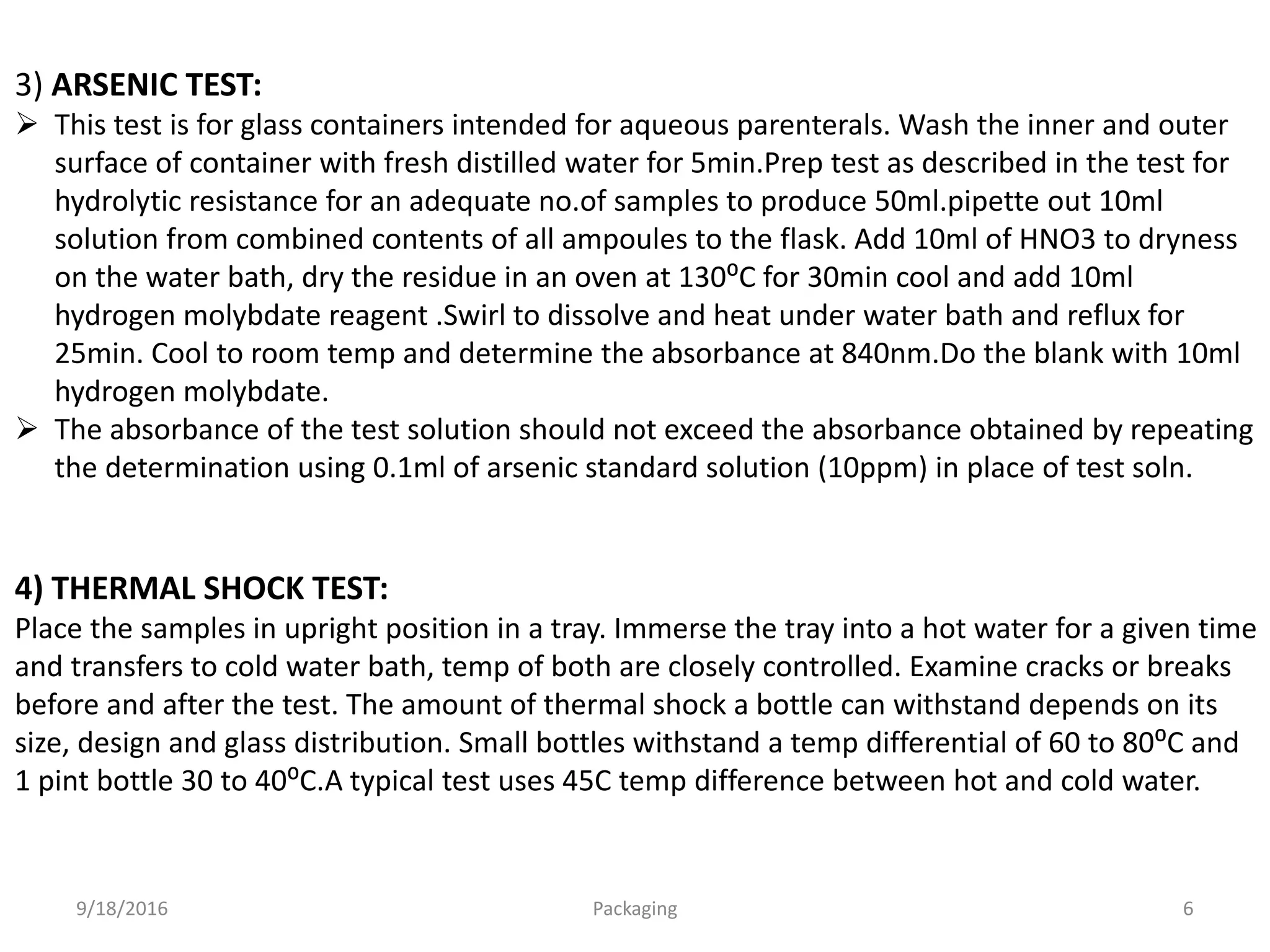 Testing of Packaging materials | PPTX