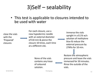 Testing of Packaging materials | PPTX