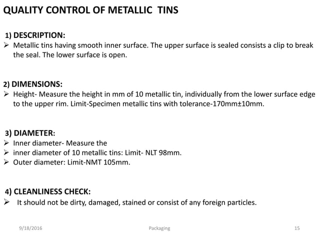 Testing of Packaging materials | PPTX | Skin Care | Beauty