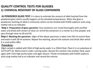 Testing of Packaging materials | PPTX
