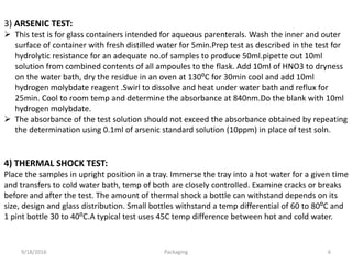 Testing of Packaging materials | PPTX