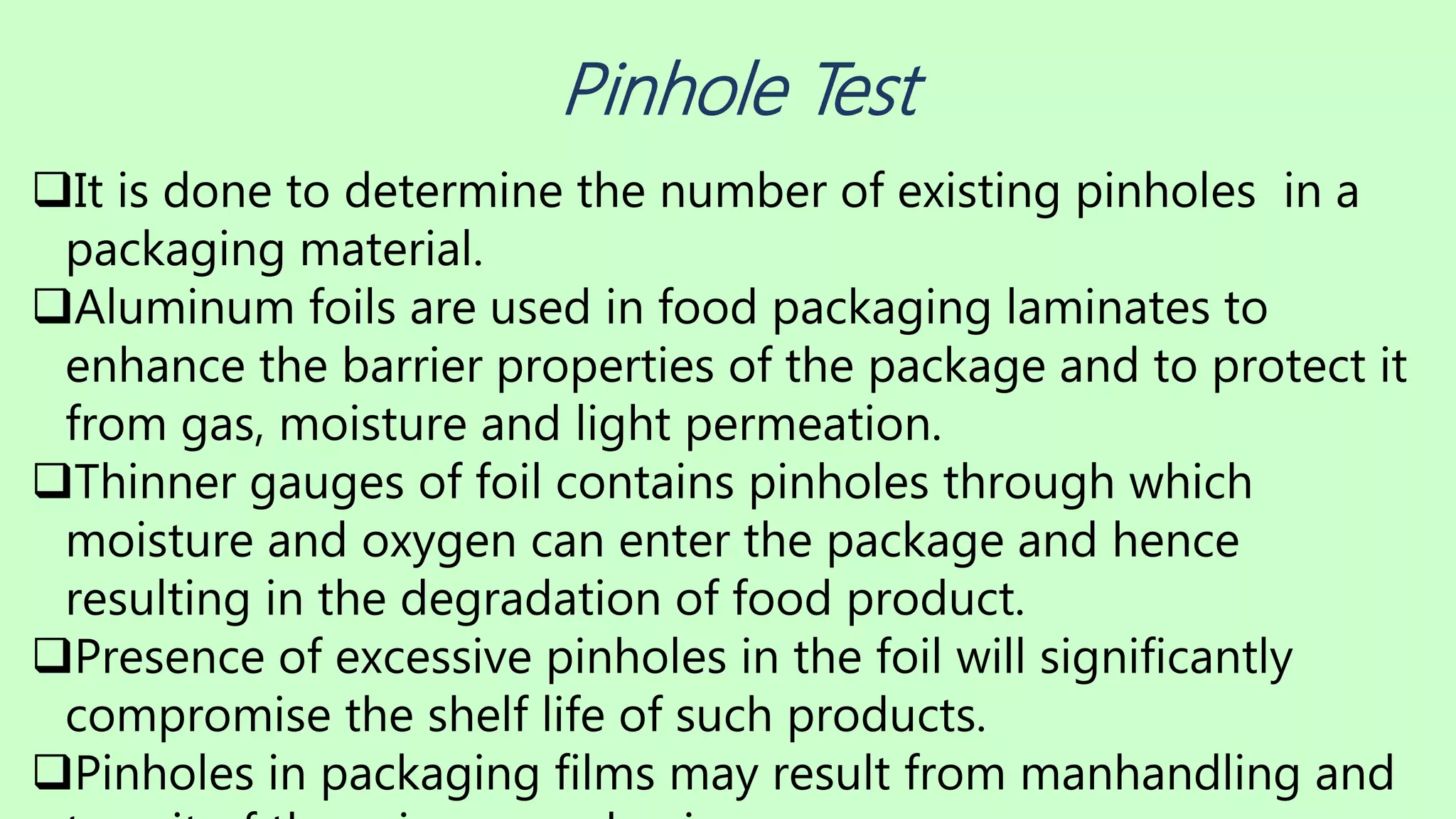 Package Testing, Control Atmosphere Packaging, Modified Atmosphere ...