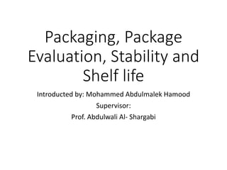 Packaging procedures stability by pharmaceutical company | PPTX