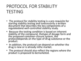 Packaging procedures stability by pharmaceutical company | PPTX