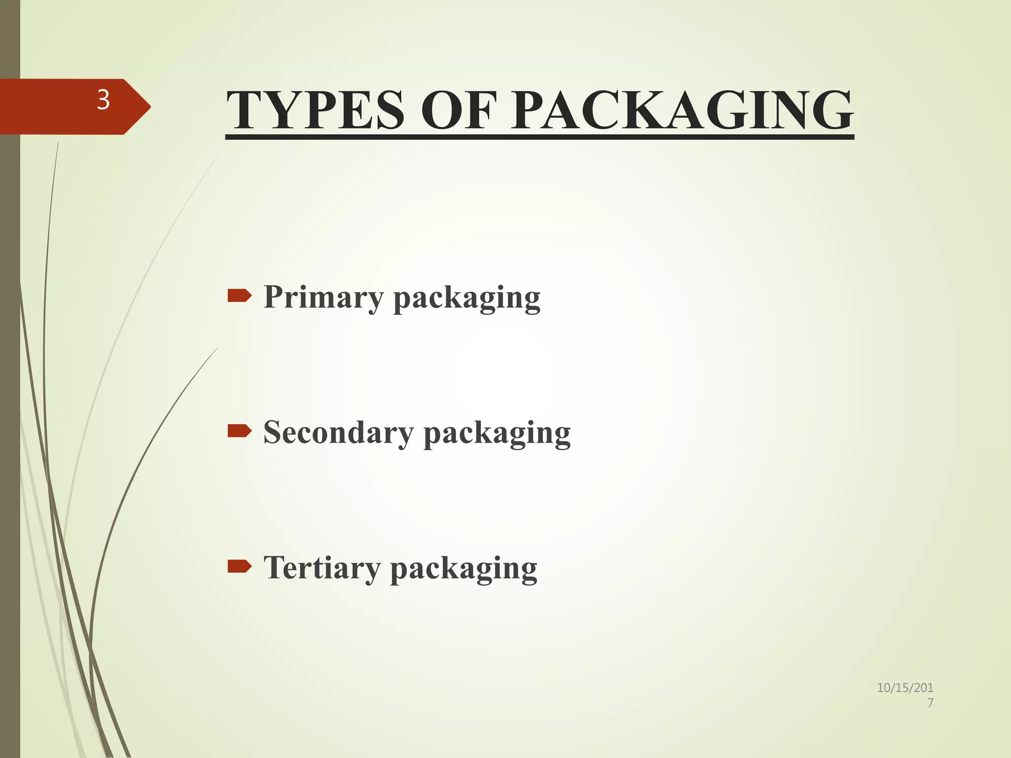 Packaging , types of packaging | PPTX