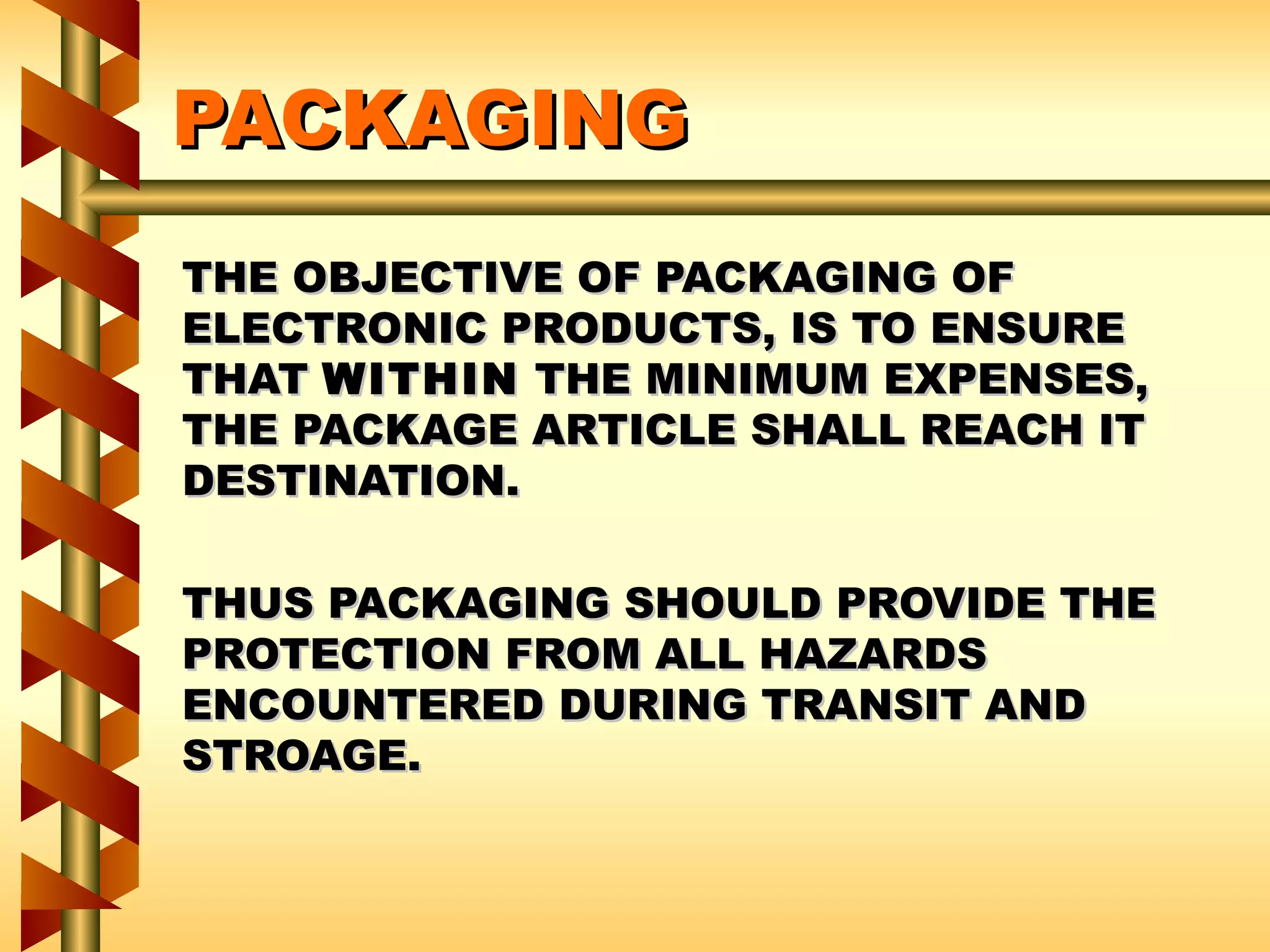 PACKAGING OF ELECTRONIC GOODS | PPT