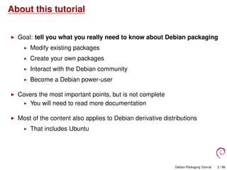 Debian Packaging tutorial | PDF