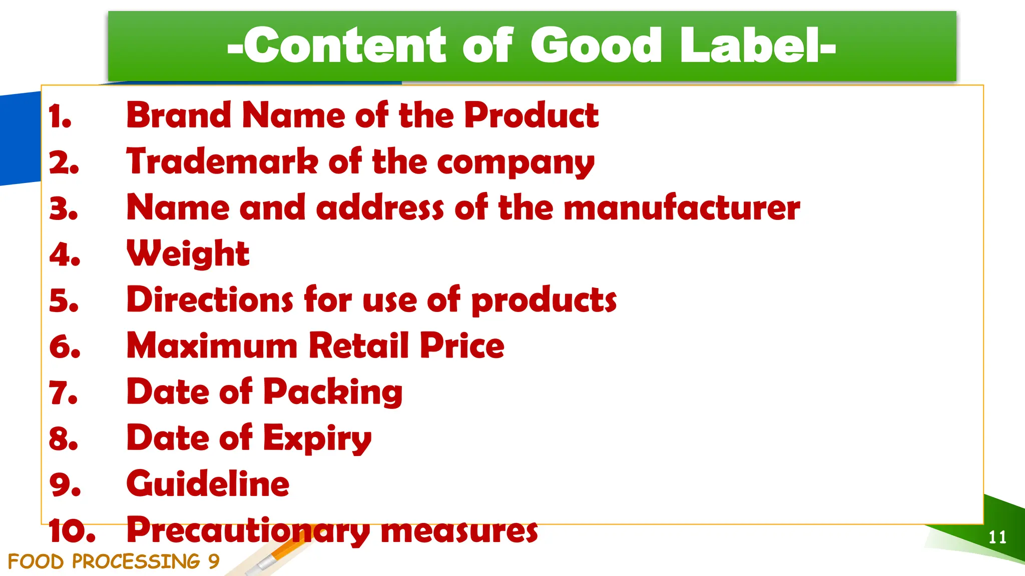 Packaging and Labeling in Food Processing.pptx