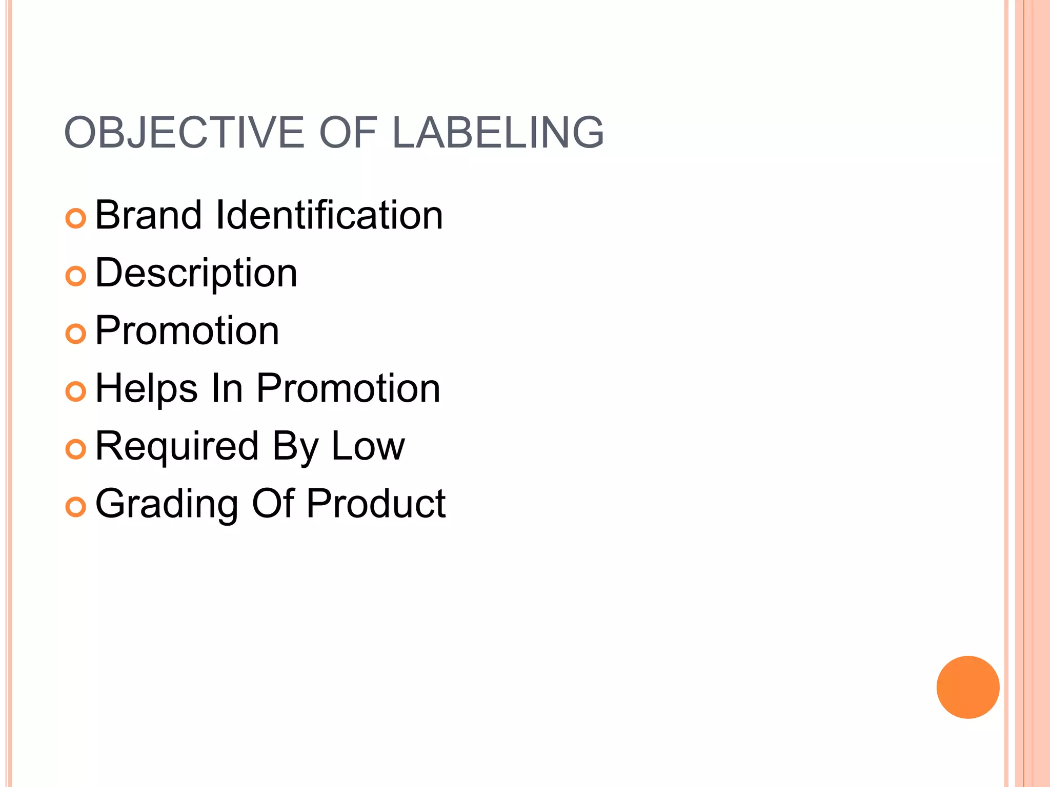 Packaging and labelling | PPT