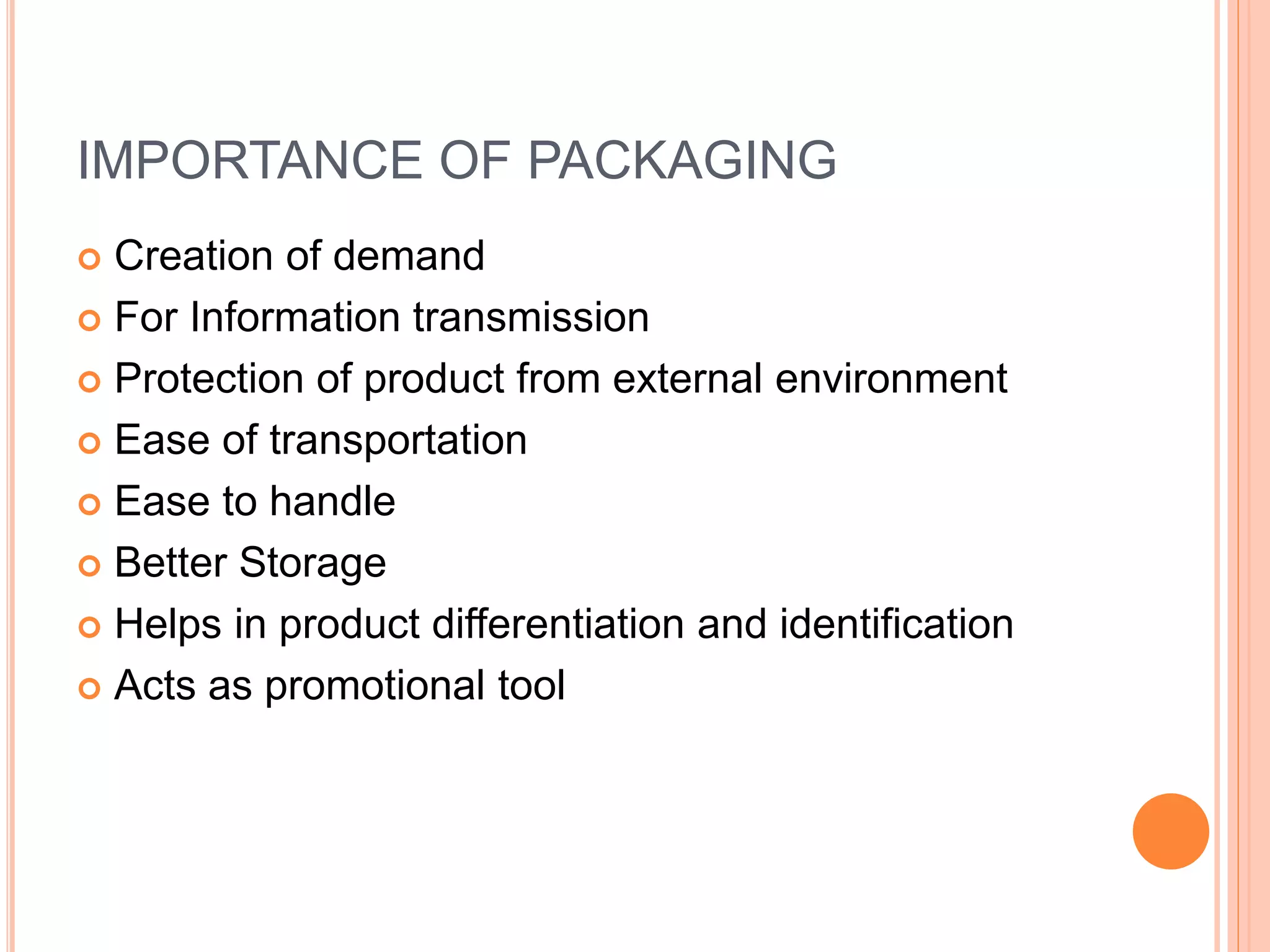 Packaging and labelling | PPT