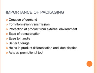 Packaging and labelling | PPT