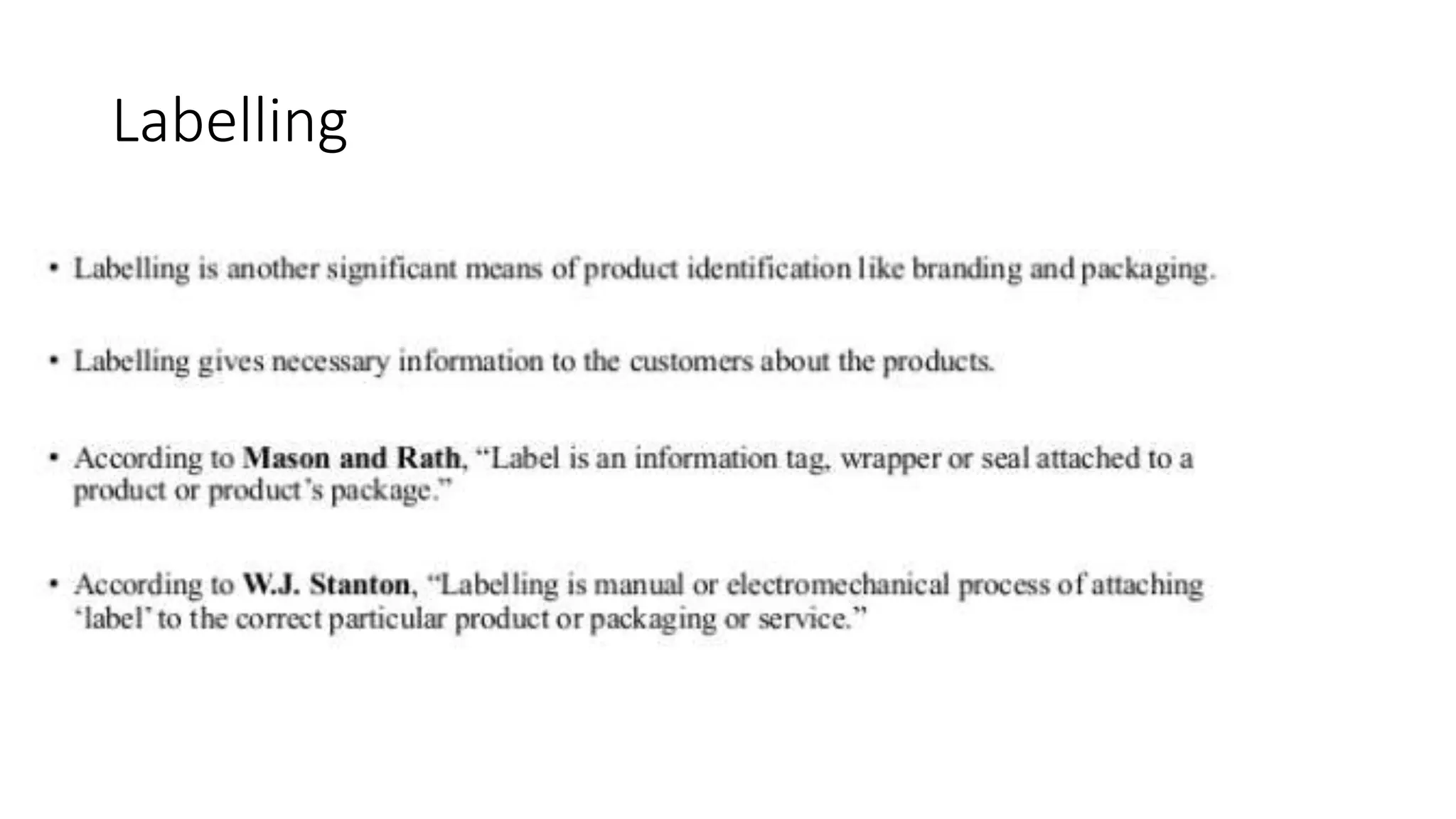 Packaging and Labelling in marketing management | PPTX | Business ...