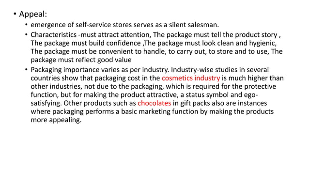 Packaging and Labelling in marketing management | PPTX | Business ...