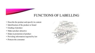Packaging and Labelling in marketing management | PPTX | Business ...