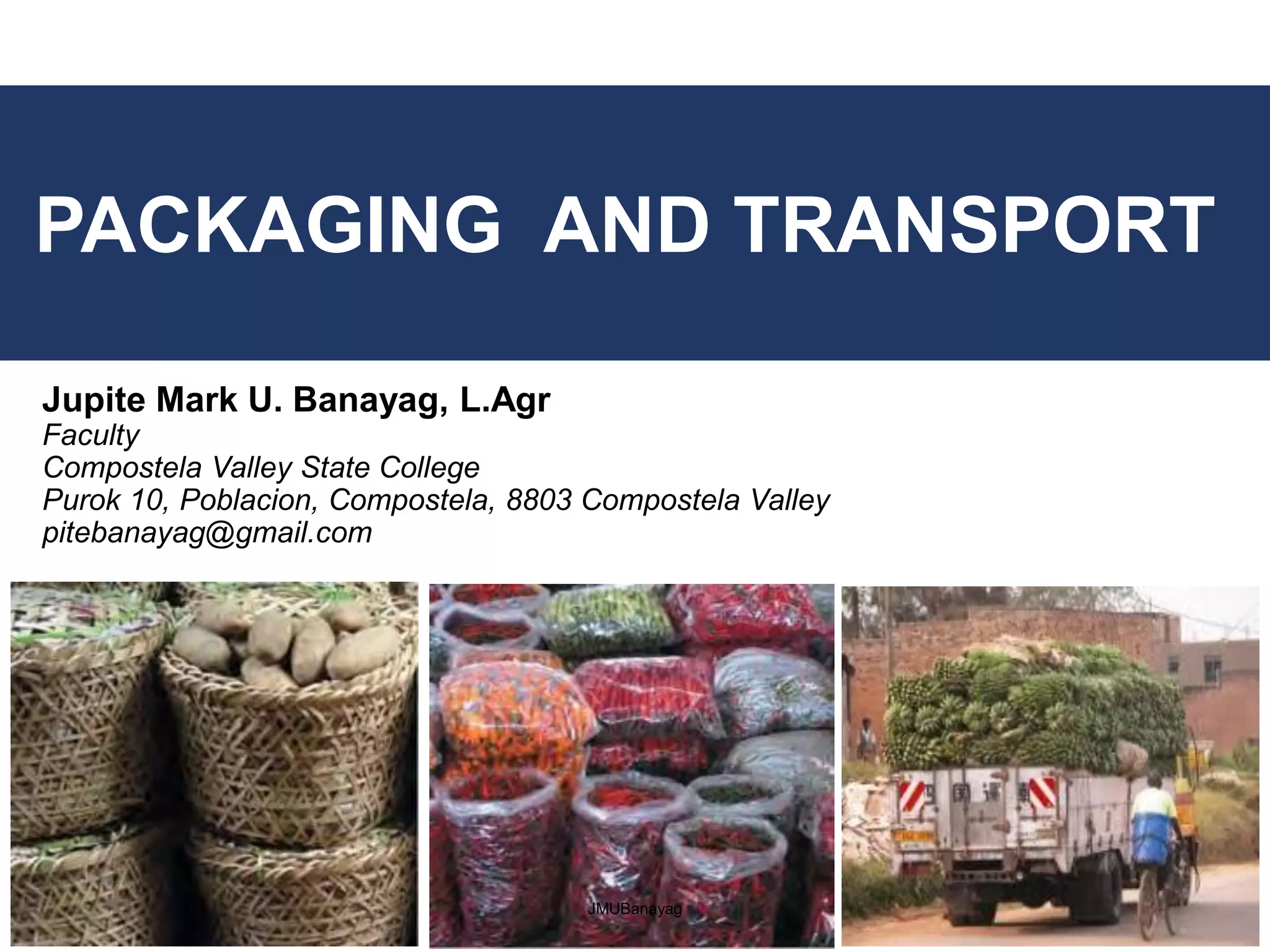 Packaging and transport | PDF